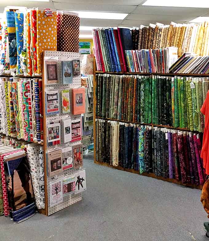 The ultimate color therapy – just looking at these organized fabric shelves is enough to lower your blood pressure by ten points.