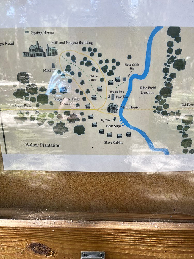 The treasure map to yesterday! This park layout turns casual visitors into historical explorers faster than you can say "archaeology."
