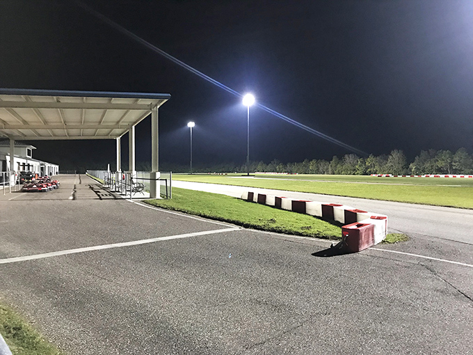 Under the lights, Andersen RacePark transforms into a magical realm where speed demons come out to play.