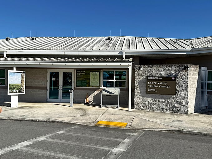 The Shark Valley Visitor Center – your gateway to adventure and air conditioning in equal measure.