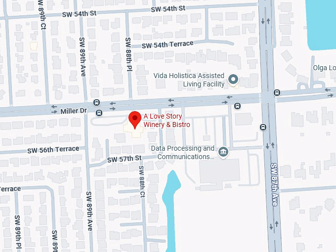 16. a love story winery & bistro map