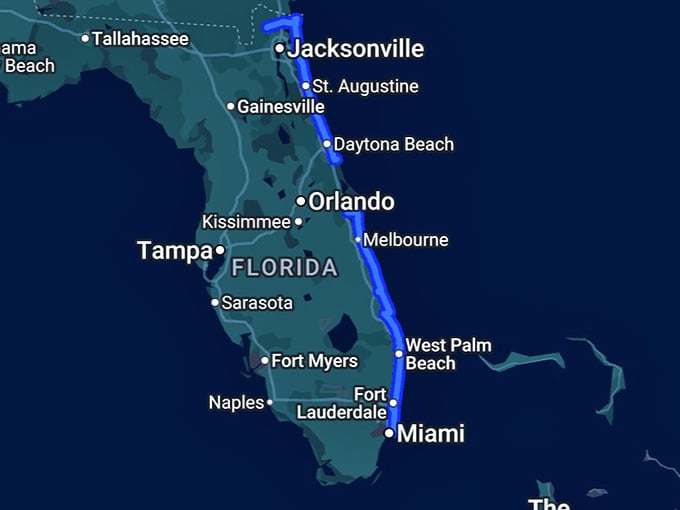 16. a1a scenic and historic coastal byway map