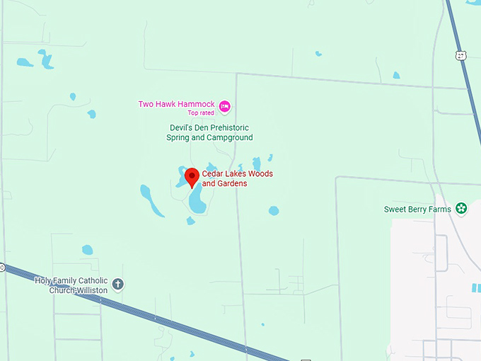 16. cedar lakes woods and gardens map