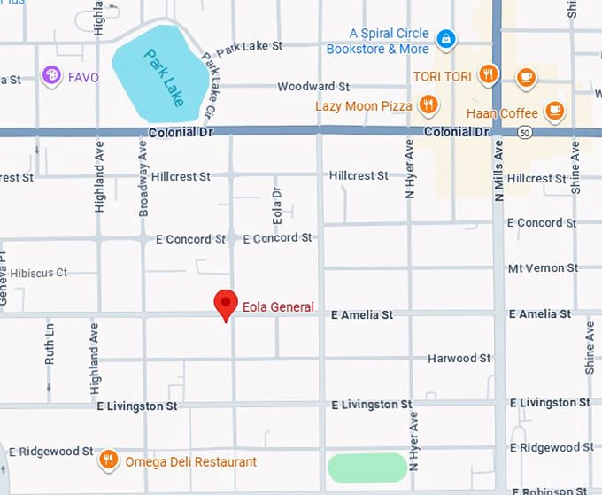 16. eola general store map