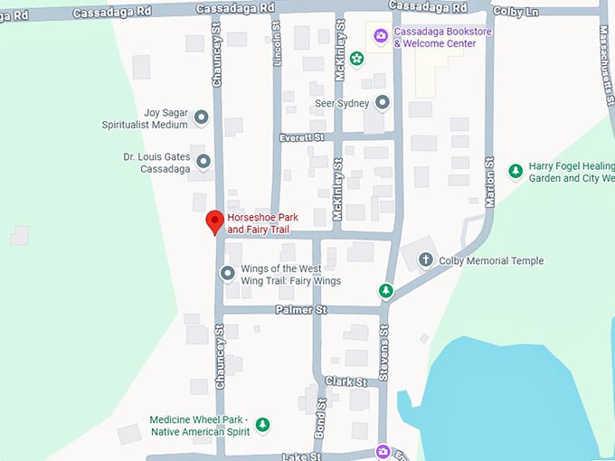 horseshoe park and fairy trail map