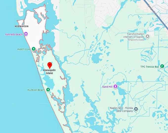 16. keewaydin island map