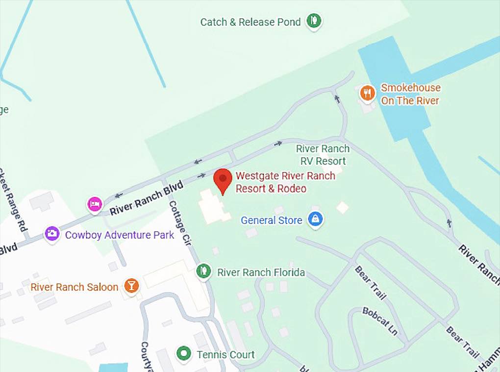 16. Westgate River Ranch Resort & Rodeo map