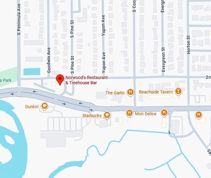 16. norwood&rsquo;s eatery and treehouse bar map