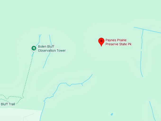 16. paynes prairie state park map