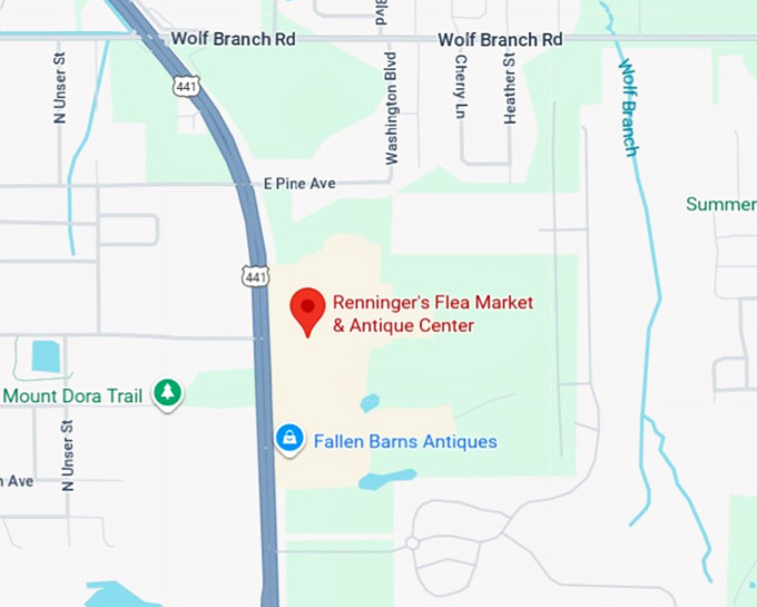 16. renninger's flea market & antique center map