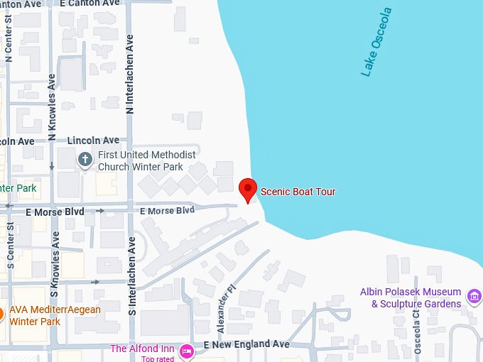 scenic boat tour map