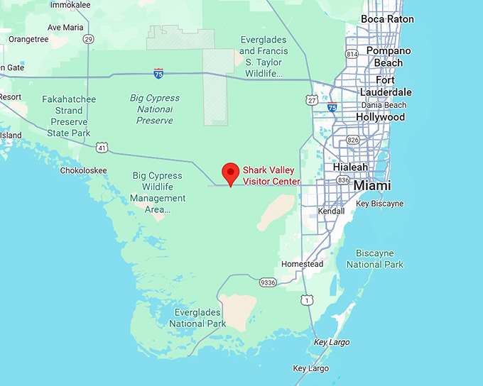 16. shark valley trail map