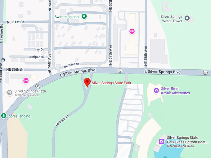 16. silver springs state park map