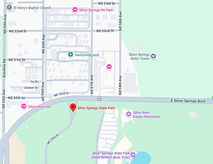 16. silver springs state park map