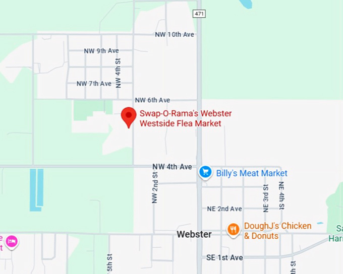 16. swap o rama's webster westside flea market map