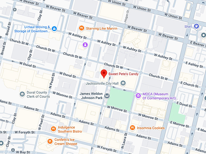 sweet pete's candy map