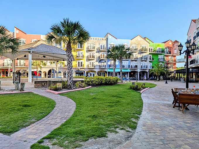 The vibrant facades create a photographer's paradise, where every angle offers a new perspective on this architectural gem.
