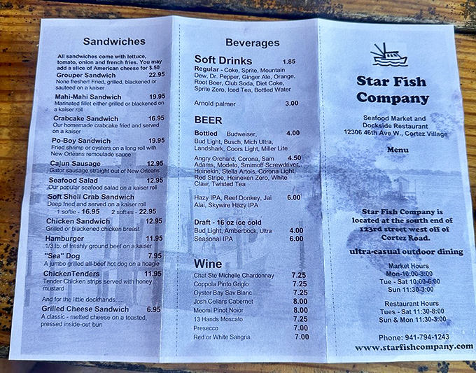 A menu of straightforward seafood perfection&mdash;no fancy descriptions needed when the catch speaks for itself.