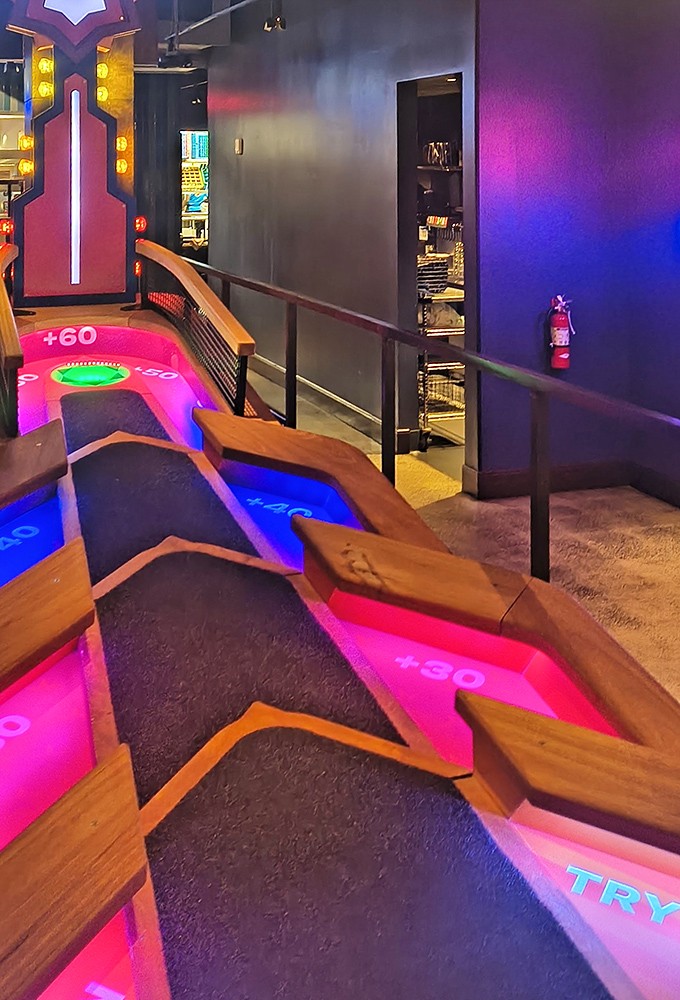 Each uniquely designed hole offers its own challenge, with interactive elements that respond to your ball's movement like a video game come to life.