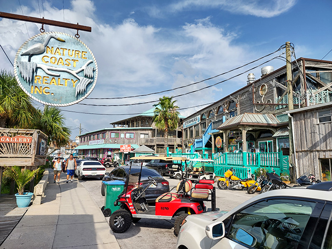 Golf carts rule these streets&mdash;because why rush when you're already living the dream in slow motion?
