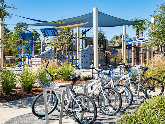 Grab a bike and explore the scenic trails of Inlet Beach; adventure is always just a pedal away at our resort.