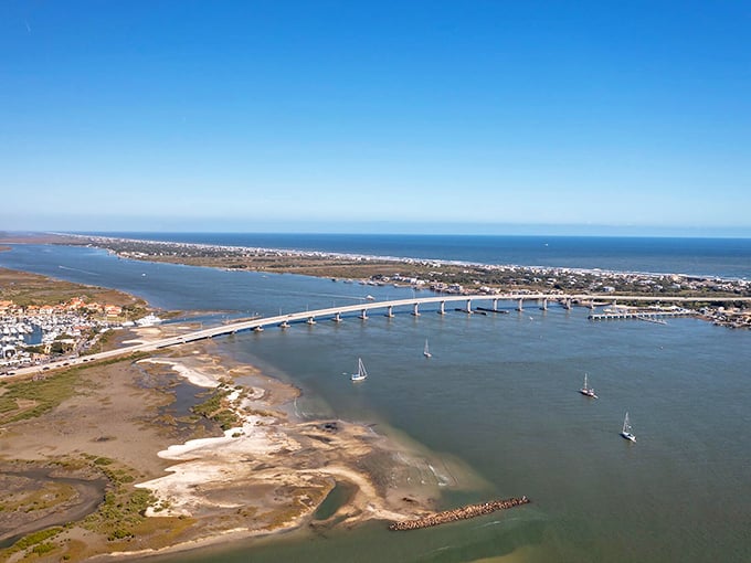 Engineering meets natural beauty as A1A's bridges connect Florida's coastal communities across shimmering waterways.