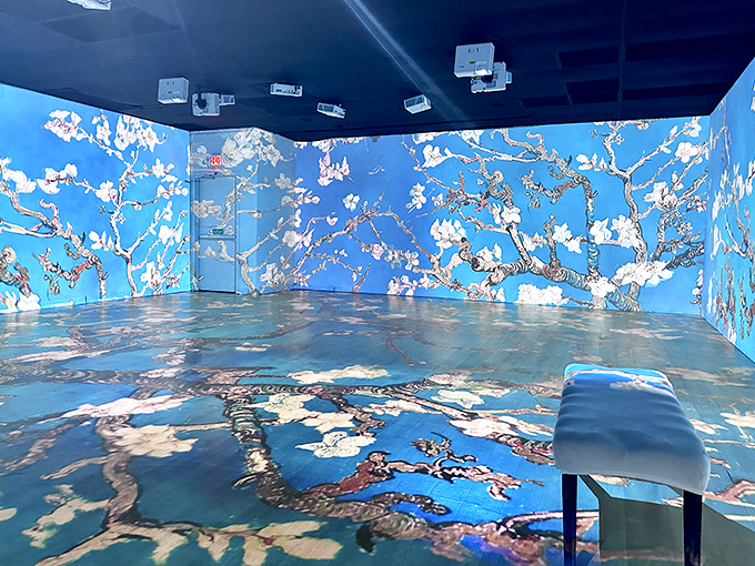 Van Gogh-inspired projections create an artistic interpretation of Oz that's both beautiful and slightly trippy, in the best possible way.