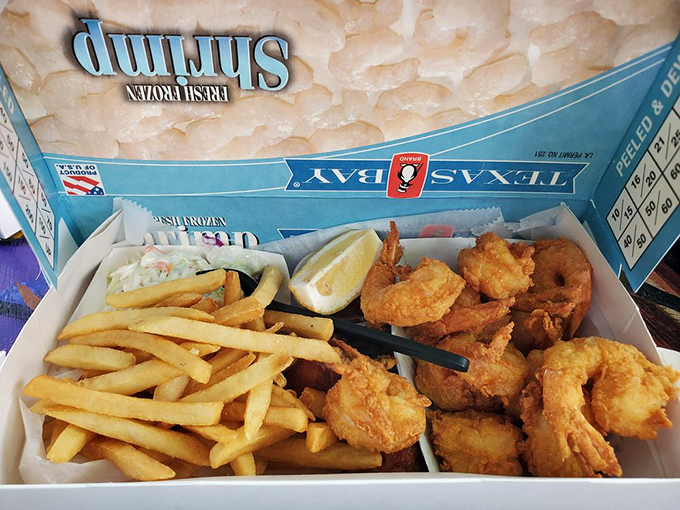 Plump, perfectly fried shrimp nestled alongside crispy fries&mdash;proof that sometimes the simplest preparations yield the most profound pleasures.