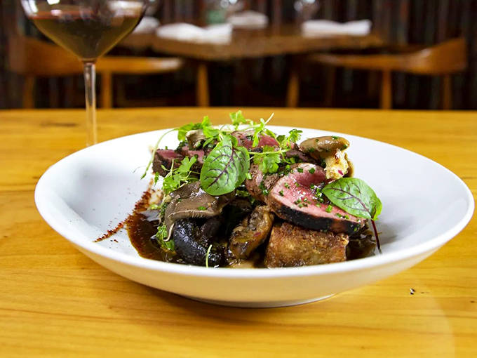 Coffee-rubbed venison nestled among roasted beets &ndash; a dish so beautiful you almost feel guilty eating it. Almost.