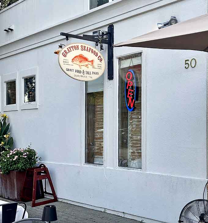 Grayton Seafood's unassuming white storefront hides one of the Panhandle's most authentic seafood experiences.