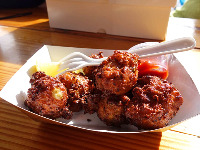 Conch fritters that crunch then yield, revealing a savory interior studded with sweet bits of seafood&mdash;Florida's favorite handheld treasure.