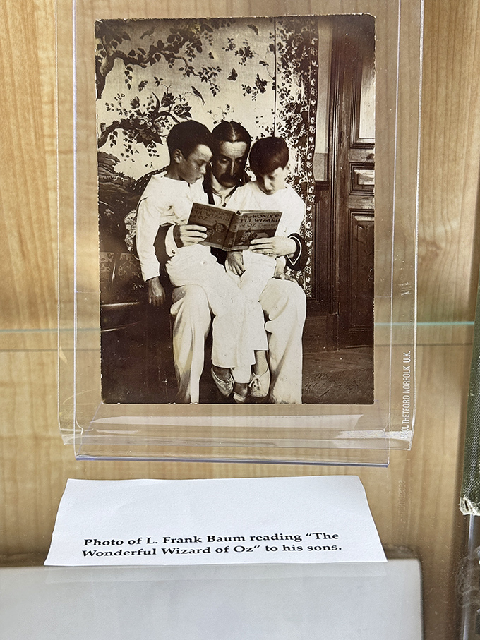This touching photograph of L. Frank Baum reading to his sons reminds us that great stories often begin as gifts from parents to children.