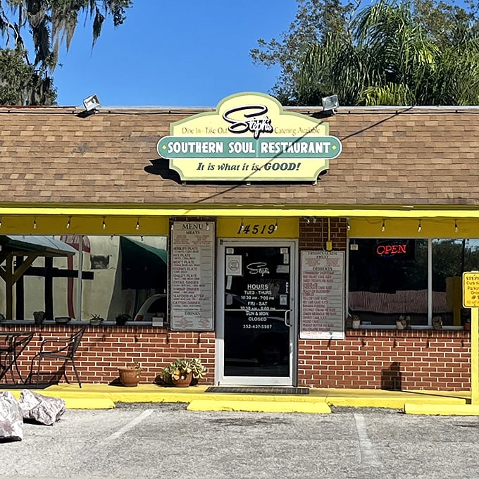 Southern Soul Restaurant's sign promises exactly what it delivers: comfort food that speaks directly to your heart.