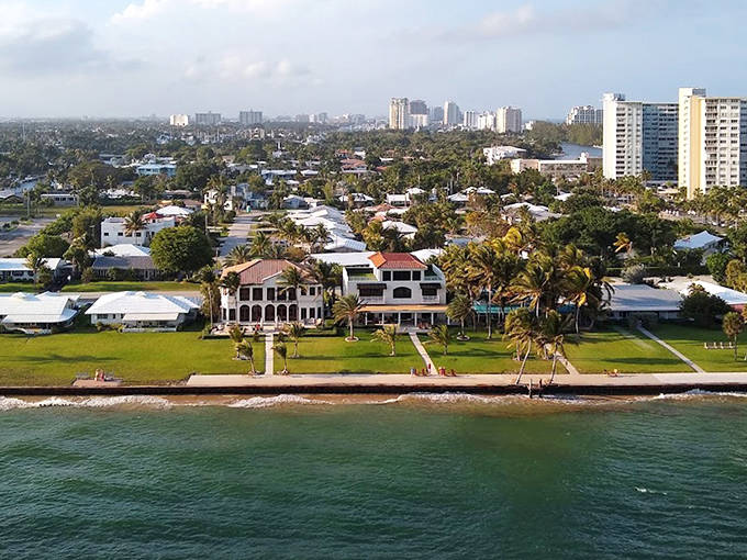 Waterfront homes with million-dollar views remind us that paradise comes with a price tag, but the public beach access makes millionaires of us all.
