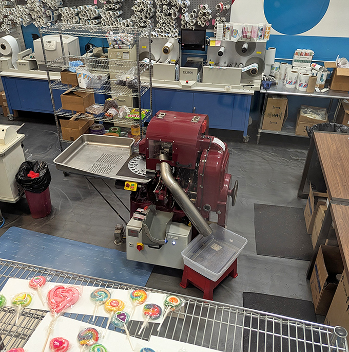 This candy-making equipment reveals the serious craftsmanship behind the fun &ndash; like watching delicious science experiments with guaranteed sweet results.