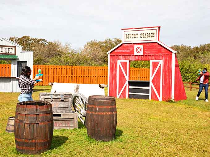 The Old West meets water warfare in the most family-friendly showdown since the last time someone suggested splitting the restaurant check evenly.