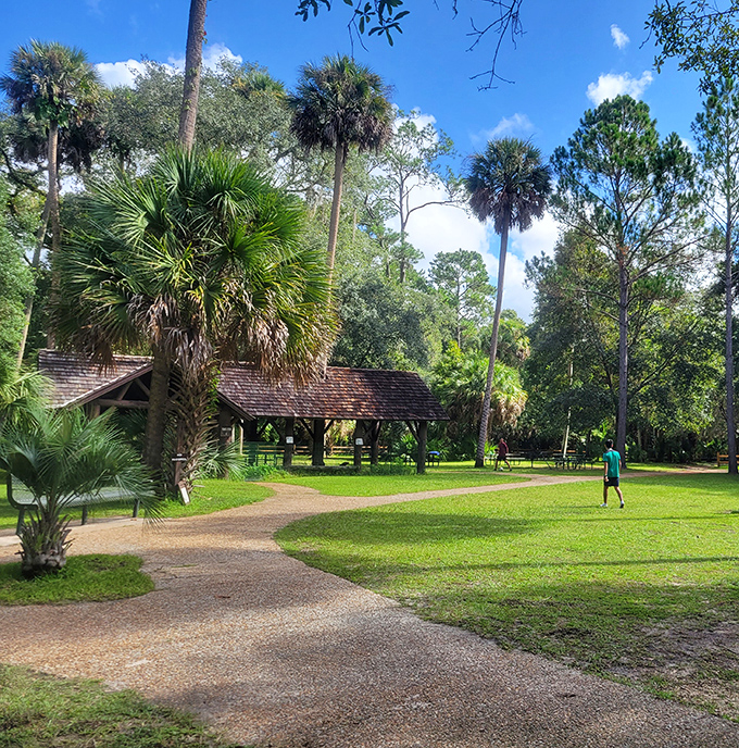 The recreation area's open spaces invite impromptu games of frisbee or simply sprawling out with a good book between dips.