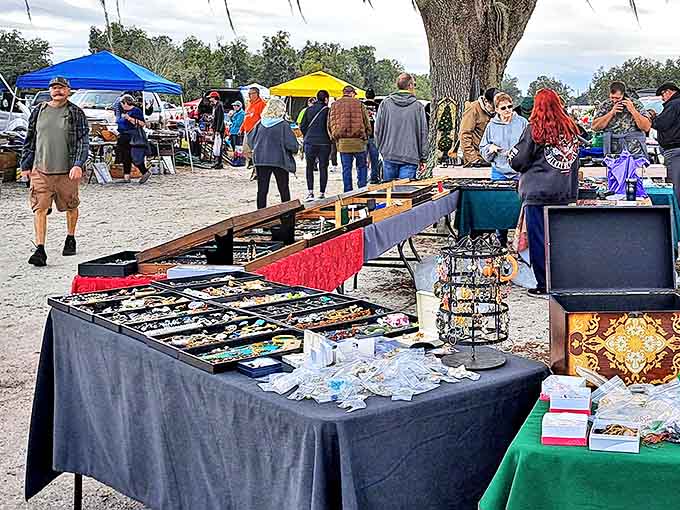 Jewelry hunters paradise! From vintage costume pieces to modern designs, these accessories await their moment to transform an outfit from ordinary to extraordinary.