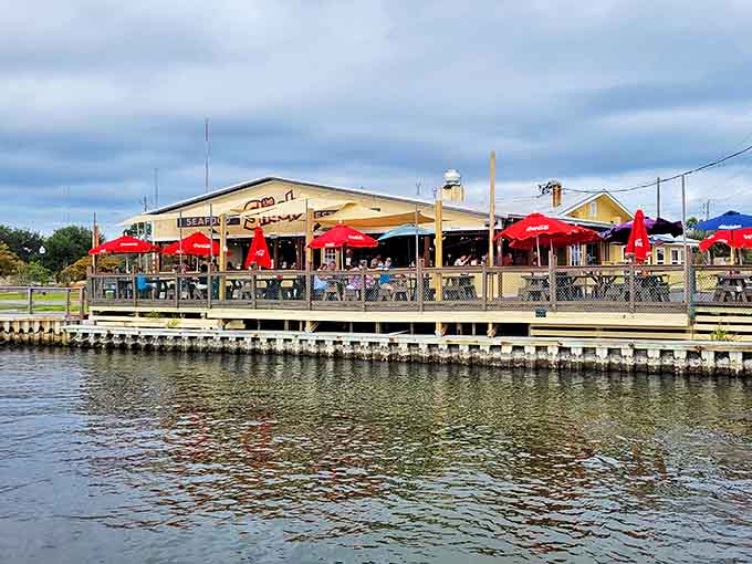 The Shack's expansive waterfront deck offers the quintessential Florida dining experience &ndash; fresh seafood with your toes practically in the water.