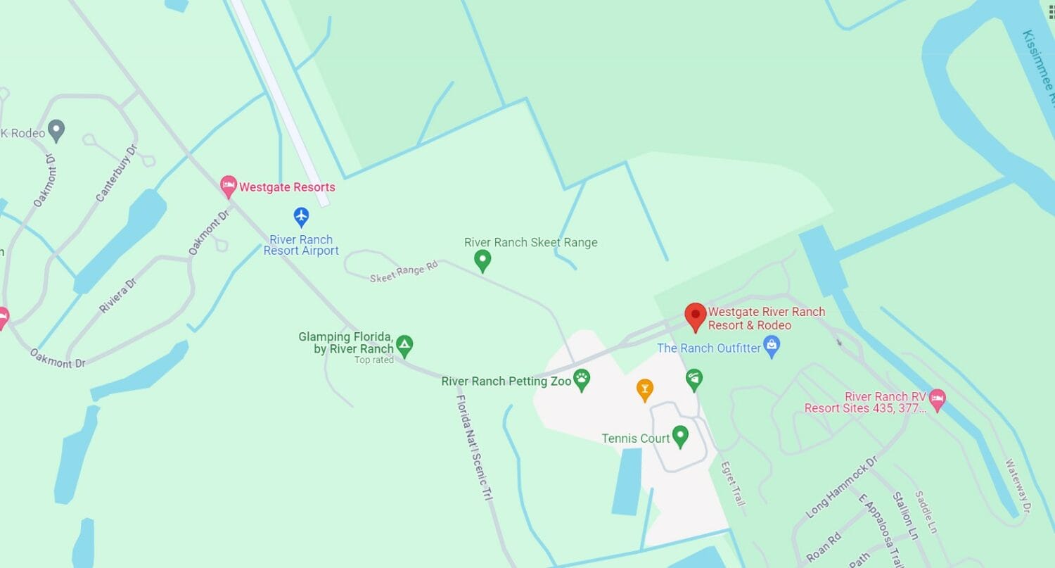 a google maps photo highlighting the resort's location