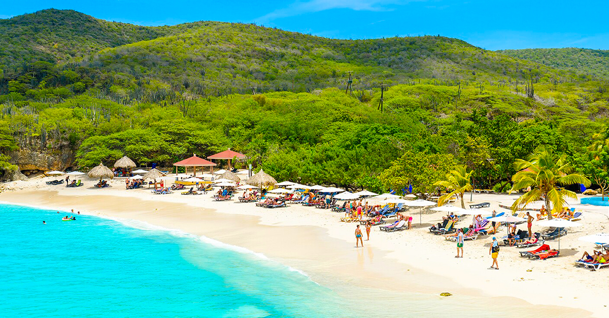 A beautiful beach in Curacao.