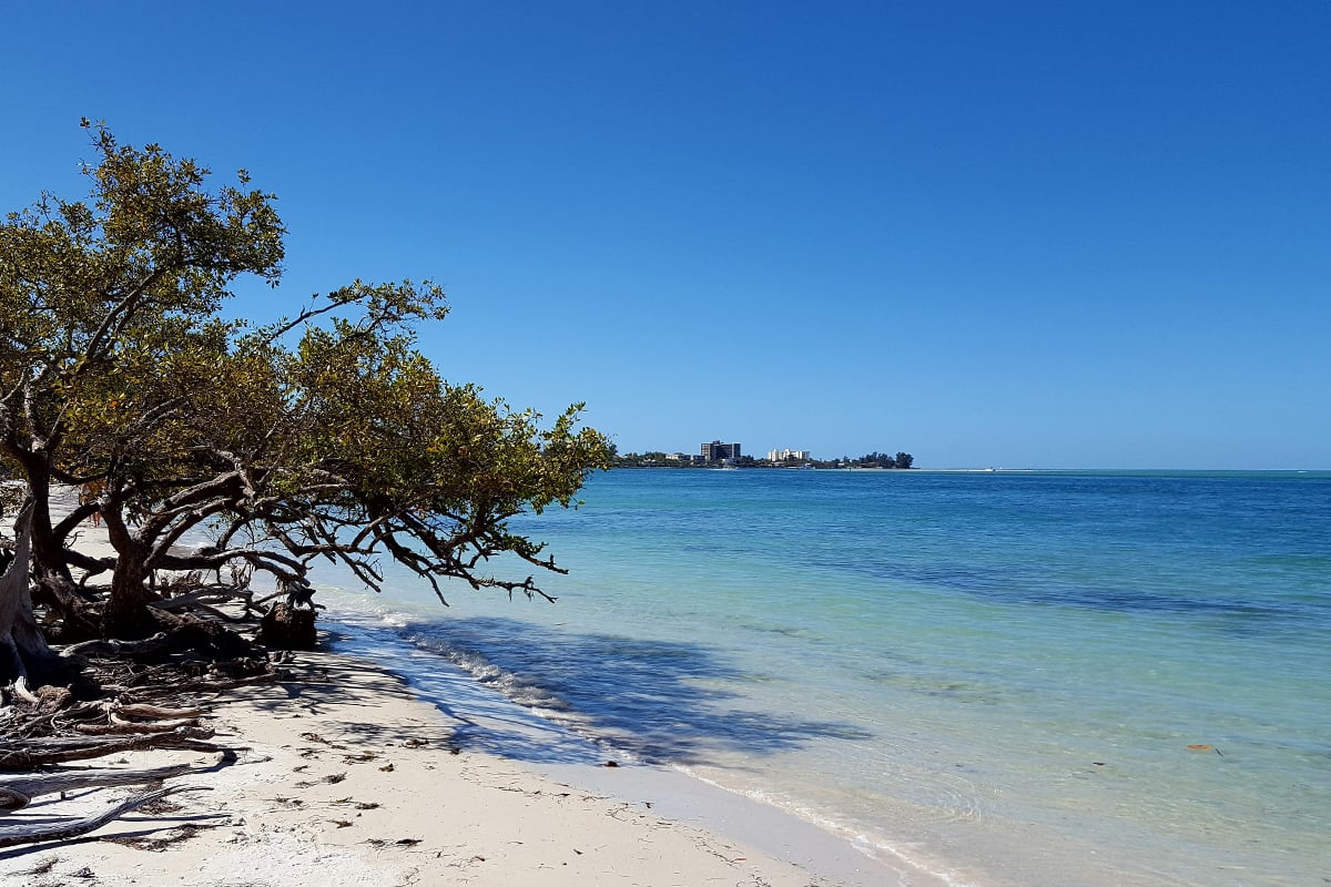 A beautiful beach in Siesta Key, just a few miles from Pinecraft