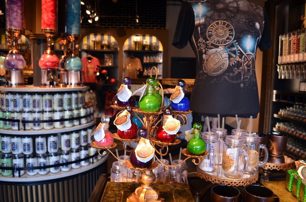 a beautiful display of treats and souvenirs