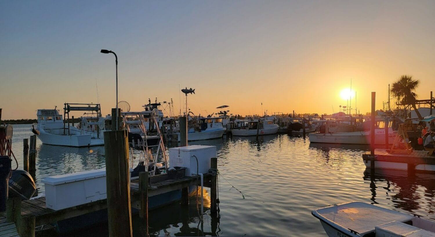 a beautiful sunset viewed from the restaurant