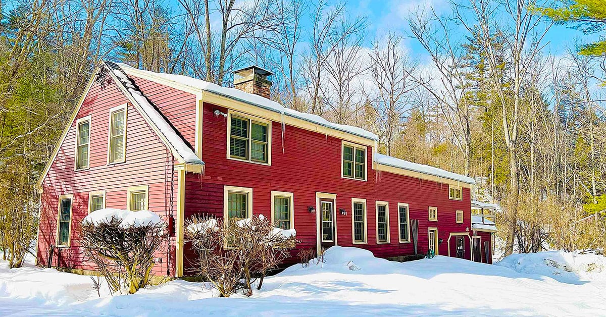 A charming house in Chester in winter.