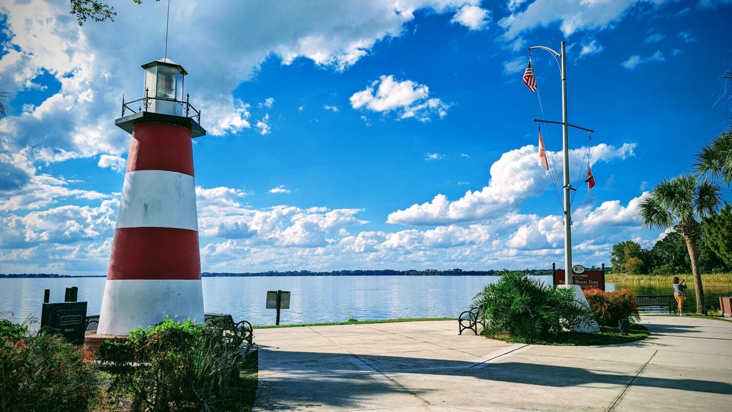 A close look at the lighthouse