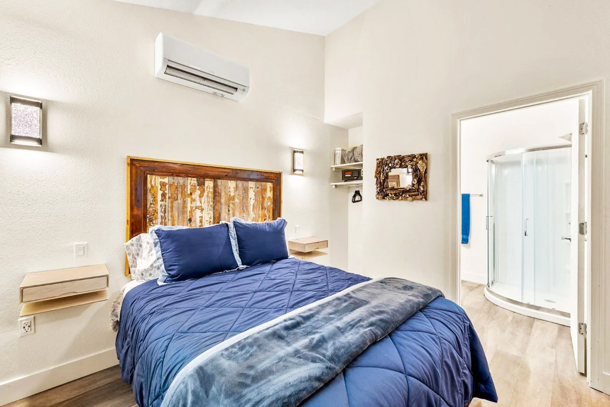 A fully decorated bedroom.