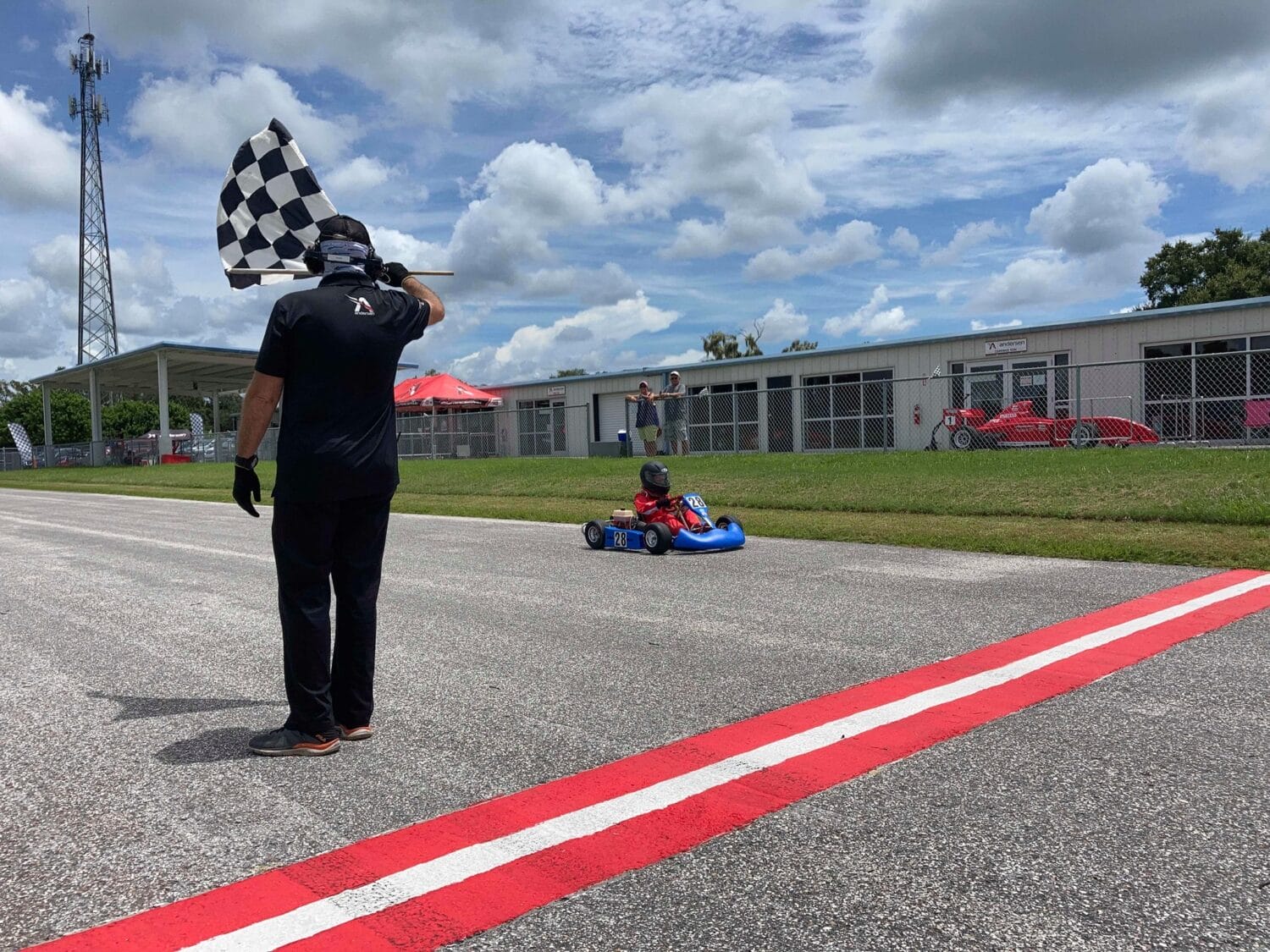 A go-kart experience in action