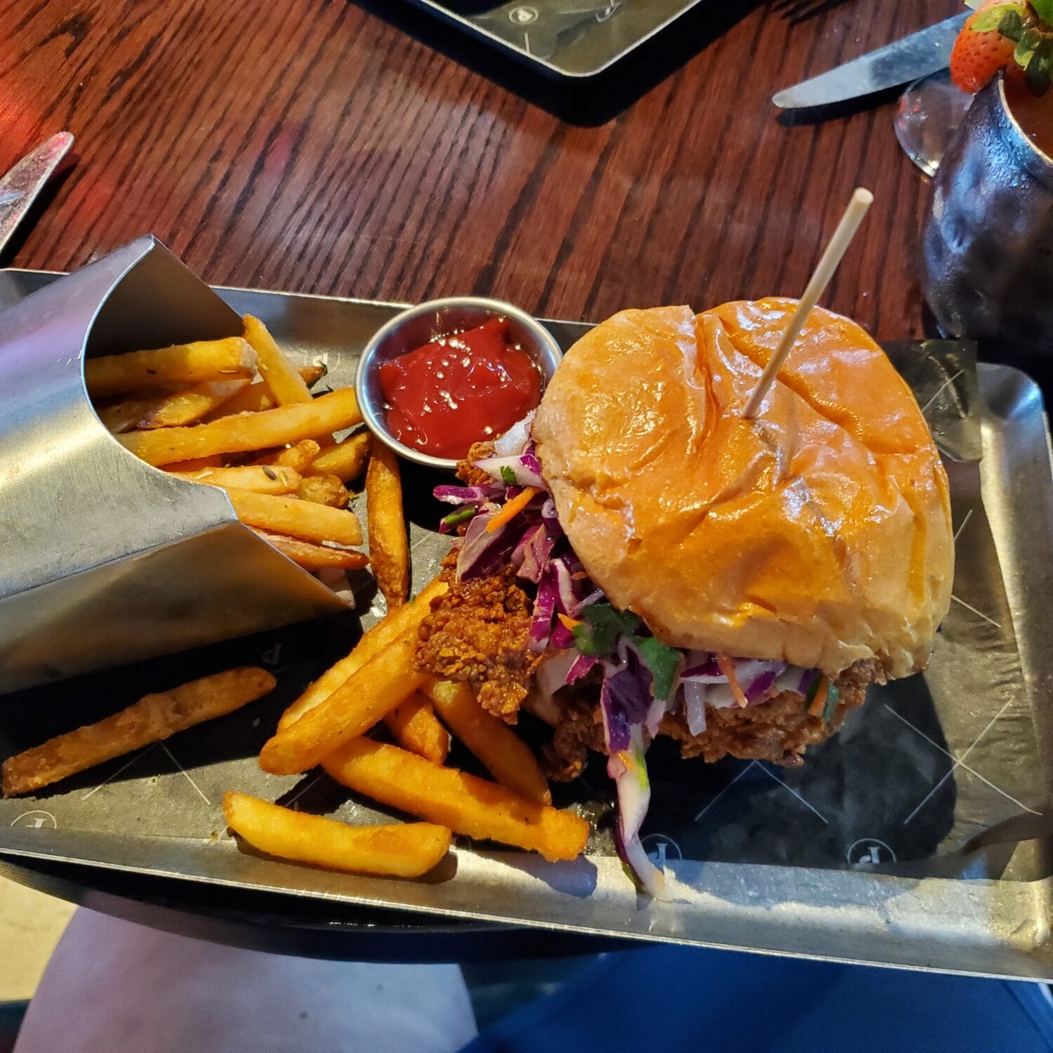 A plate of delicious food offered at this establishment.