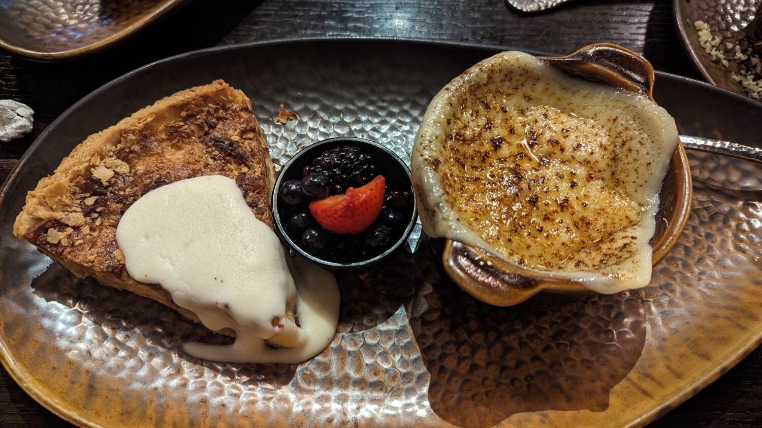 A plate of delicious meal served in the restaurant
